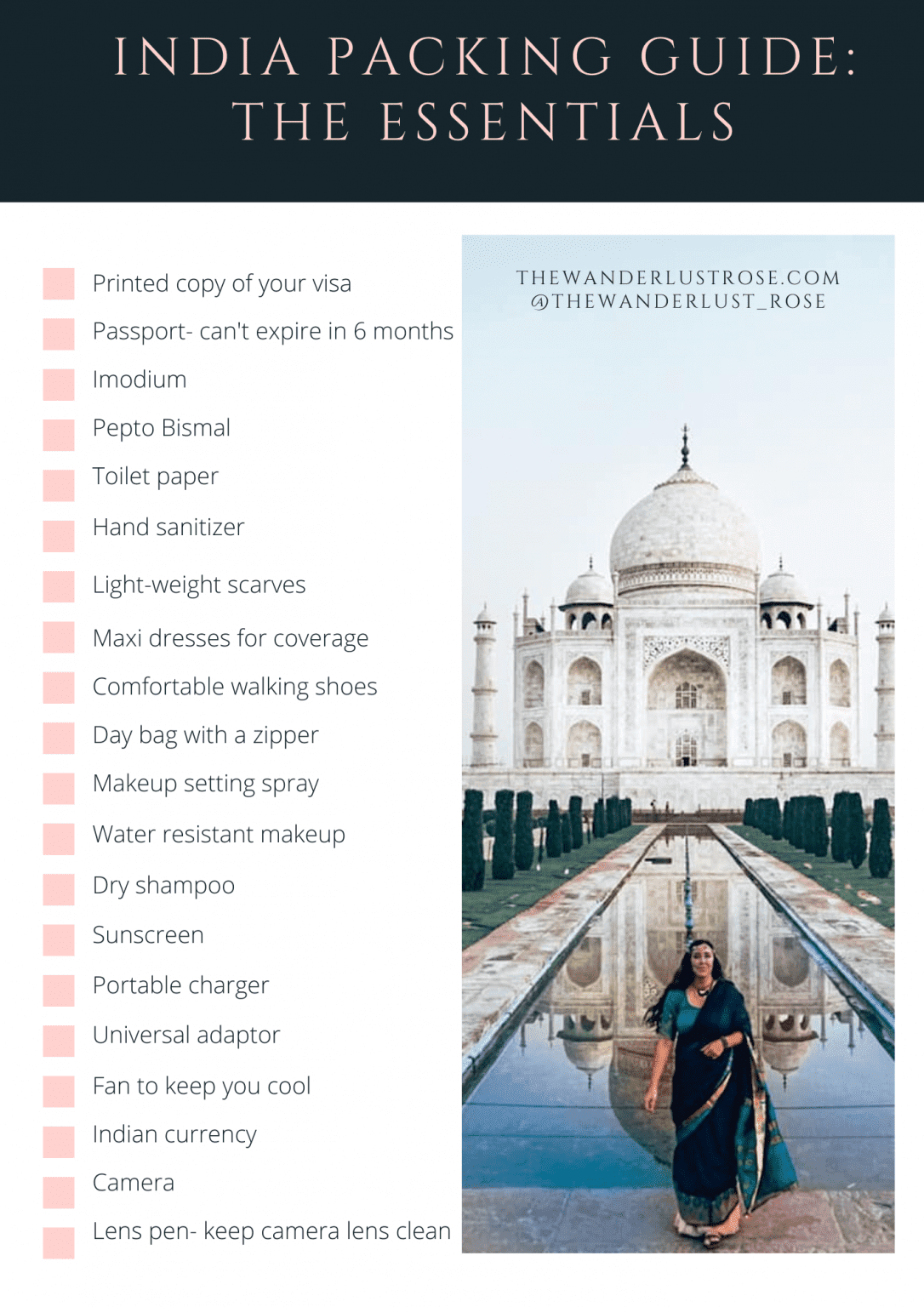 India: Your Complete Packing Guide - The Wanderlust Rose